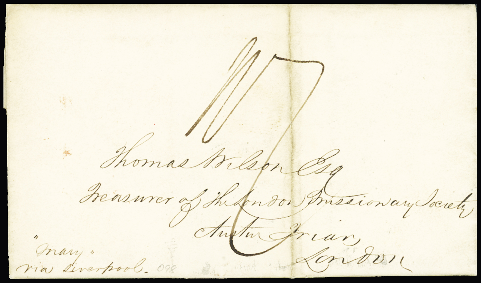 Lot 1005 - 1835 (28 March) Folded entire letter from Demerara | Octobre ...