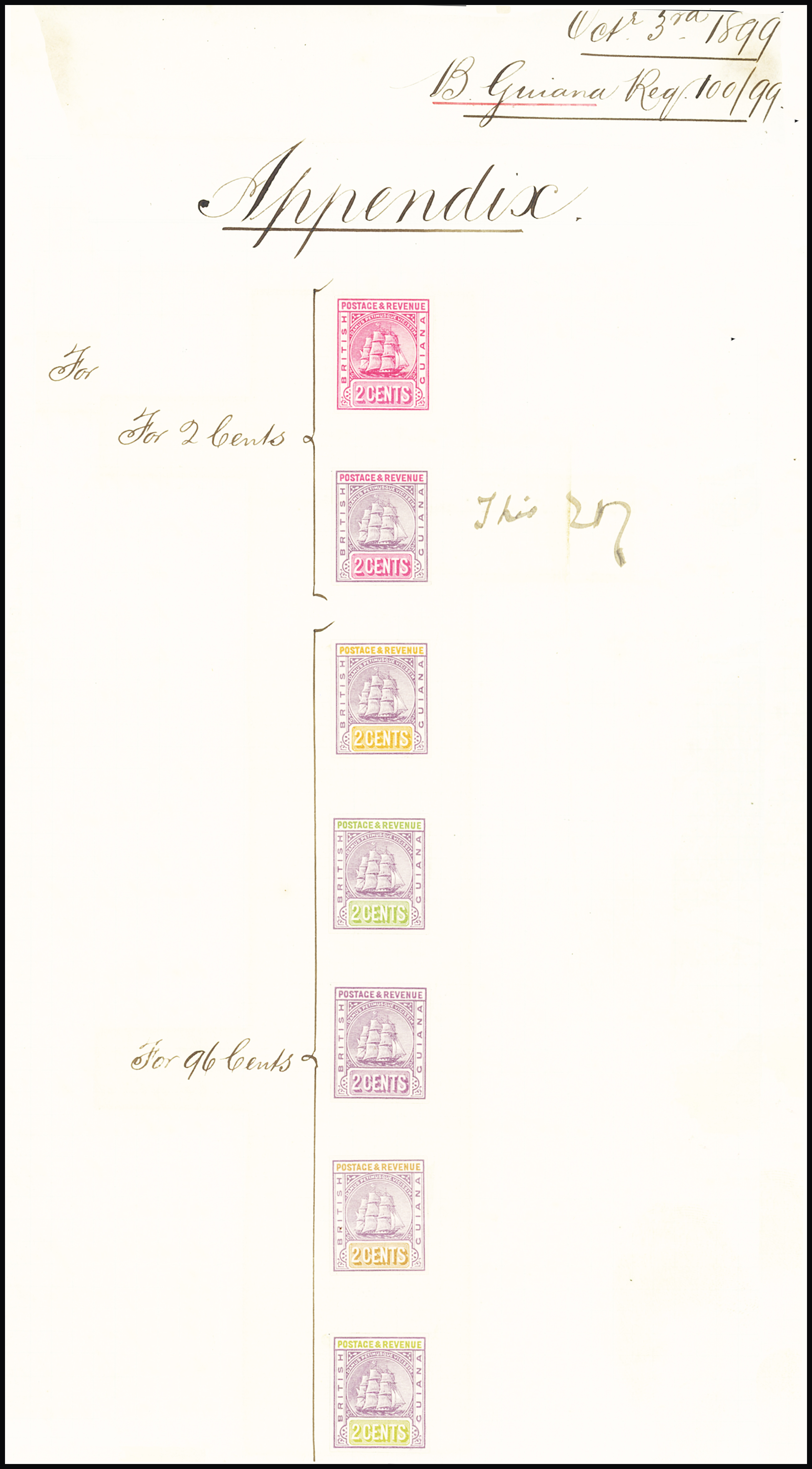 Lot 1138 - 1900-03 Ship Issue, "Requisition 100/1899" appendix ...