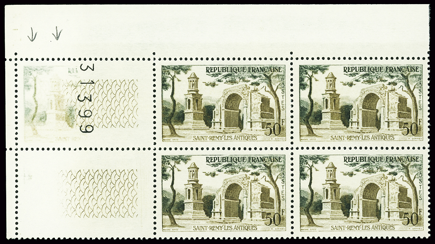 Lot 81470 - N°1130 Saint Rémy-les-Antiques, variété d'impression ...